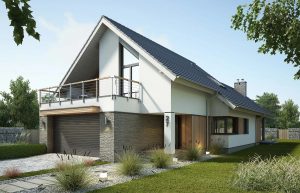 Каркасно-панельный двухэтажный дом AET-011 - Каркасно панельные дома от ...